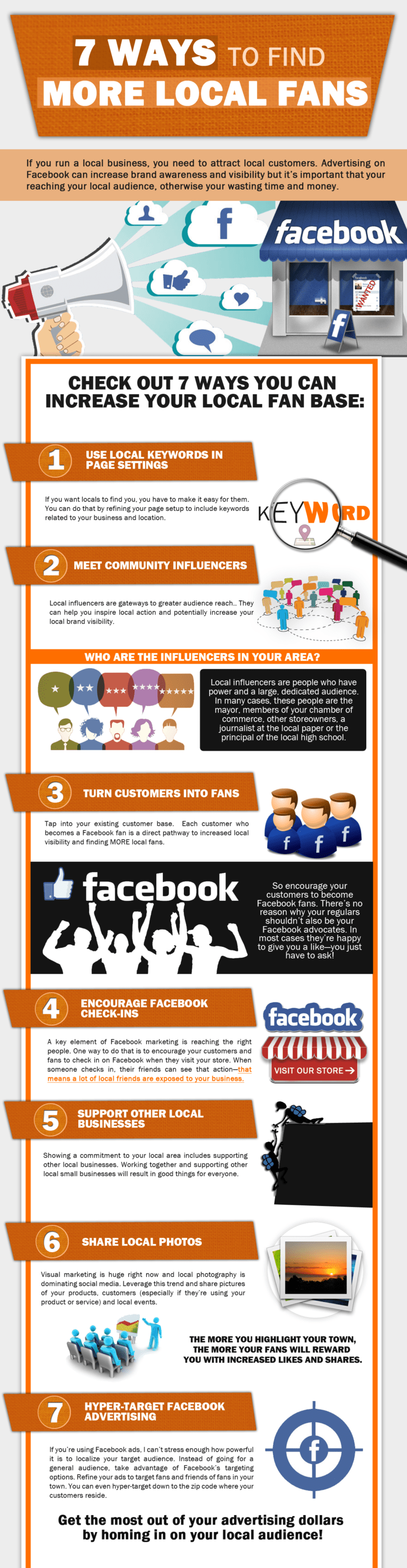 7 Ways To Find More Local Fans - Info Graphics - InPeaks